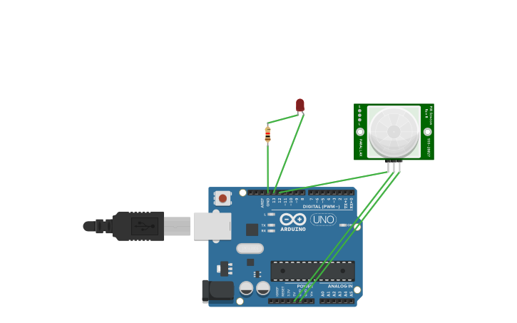 Circuit design PIR Motion Sensor with LED | Tinkercad Circuit design PIR Motion Sensor with LED | Tinkercad