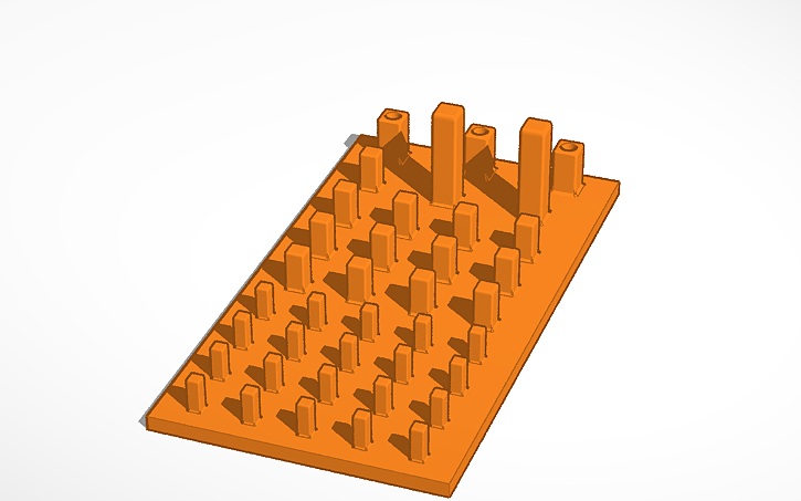 3D design Hex Socket organiser - Tinkercad
