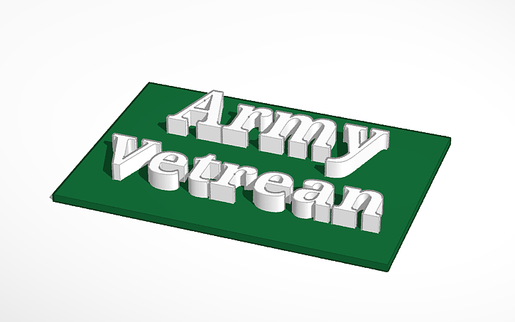 3D design army - Tinkercad
