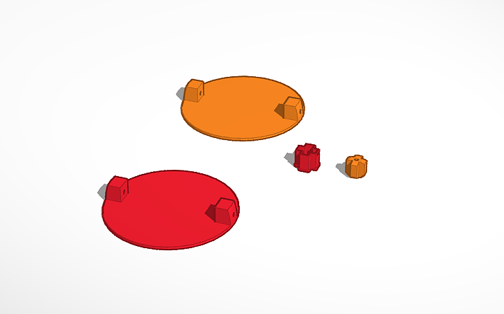 3d Design Pulsador En Cruz 2º Tinkercad