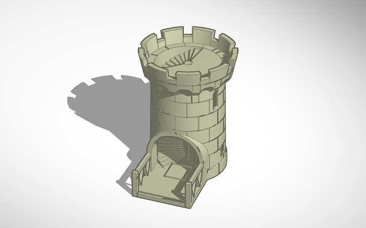 3D design tower | Tinkercad