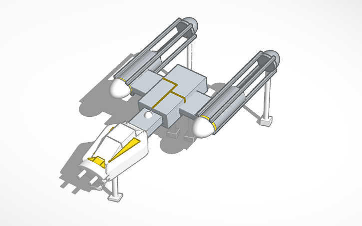 3D design Flying Y-wing | Tinkercad