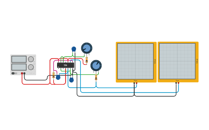 Circuit design Pulse generator - Tinkercad