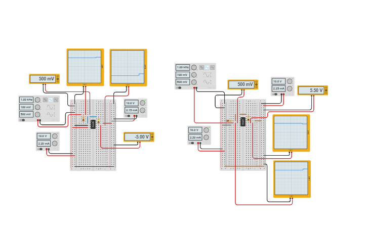 Circuit Design Percobaan 7 Rangkaian Op Amp Tinkercad