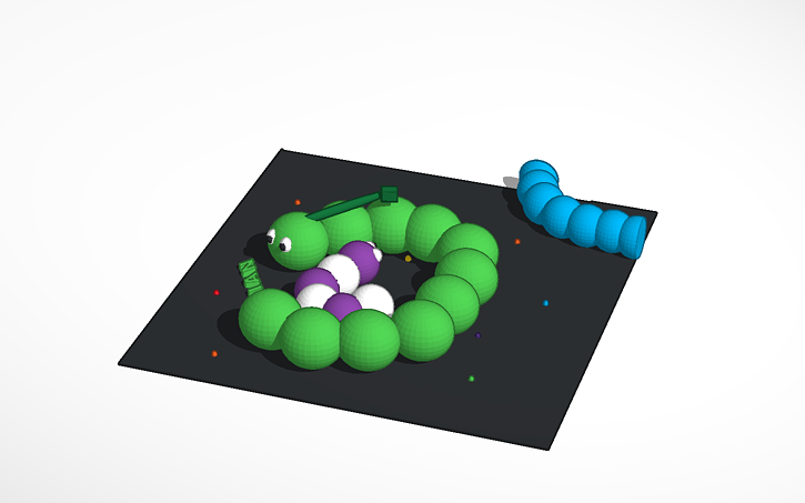 3D design slither.io snake - Tinkercad