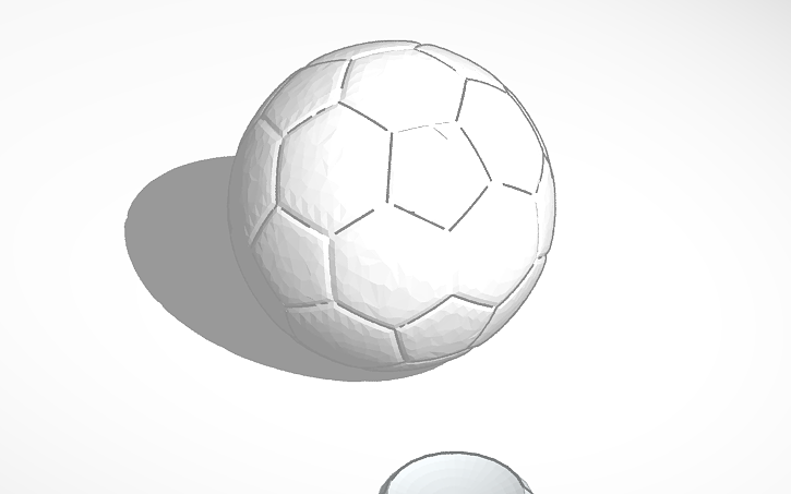 3D design Soccer Ball - Tinkercad