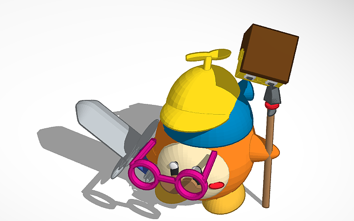 3D design broken copy of an amazing waddle dee - Tinkercad