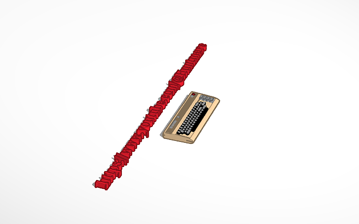 3D design COMMODORE ==64 - Tinkercad
