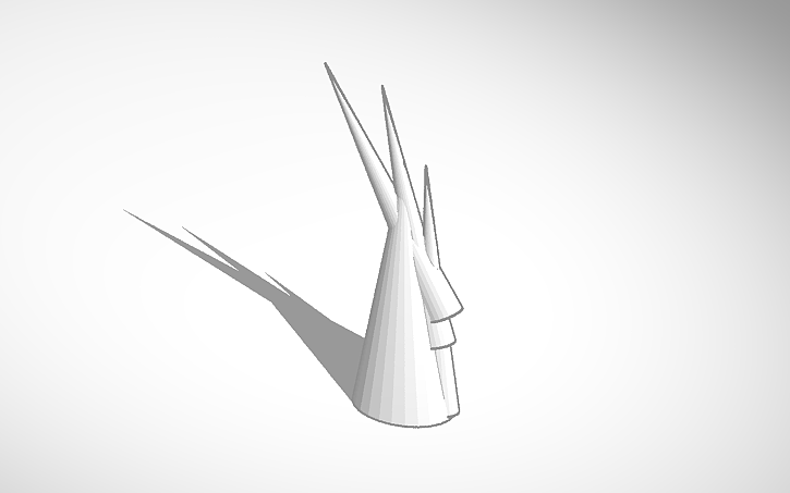 3D design RainWing fang - Tinkercad