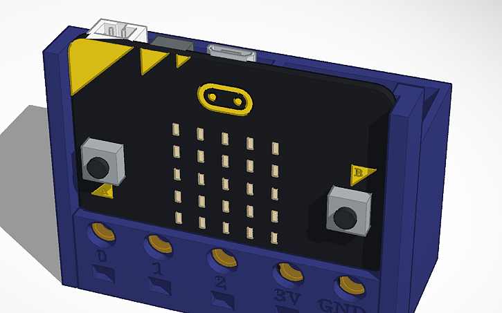 3D design Microbit Case - Tinkercad