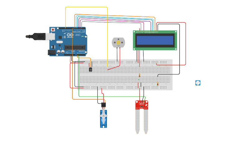Circuit design 7272 - Garden Pet Monitoring System | Tinkercad