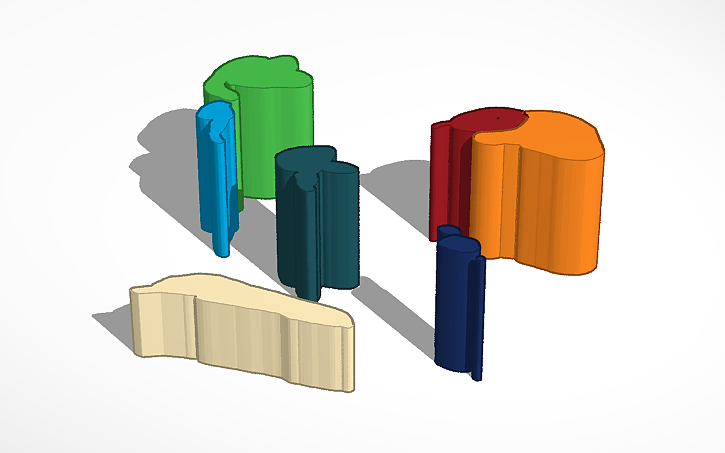 3D design world map - Tinkercad
