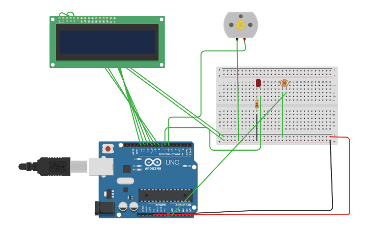 Circuit Design Ambient Light Sensor Tinkercad