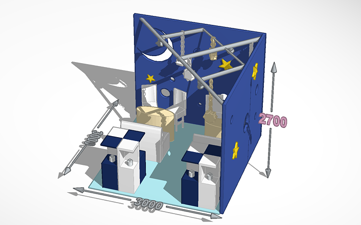 3D design a booth #tamagawa_mze2012_3 | Tinkercad