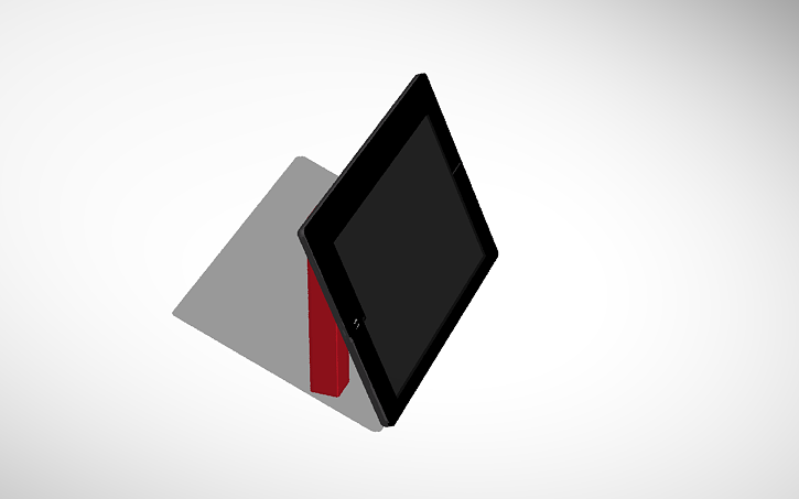 3D design ipad hold - Tinkercad