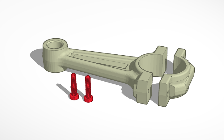 3D design ConRod with Bolts | Tinkercad