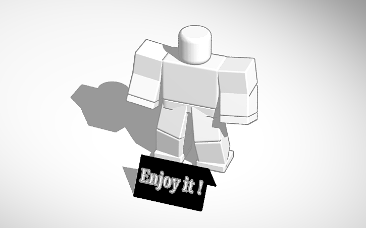3d Design Roblox Customizable Character 2 Tinkercad