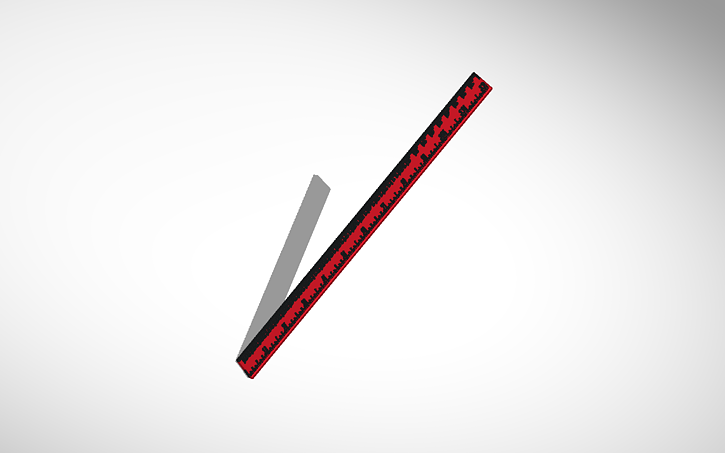 3D design Ruler - Tinkercad