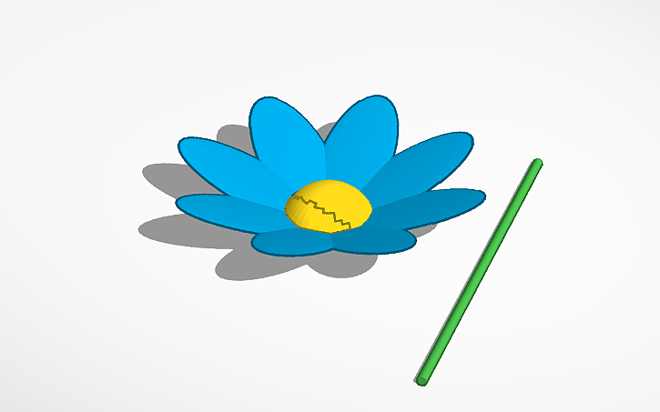 3D design flower - Tinkercad