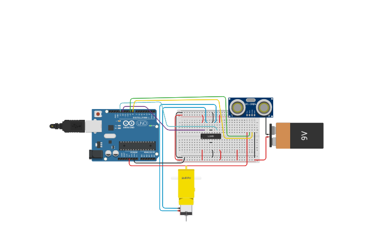 Circuit design Puente H con Arduino-clase 11 - Tinkercad Circuit design Puente H con Arduino-clase 11 - Tinkercad