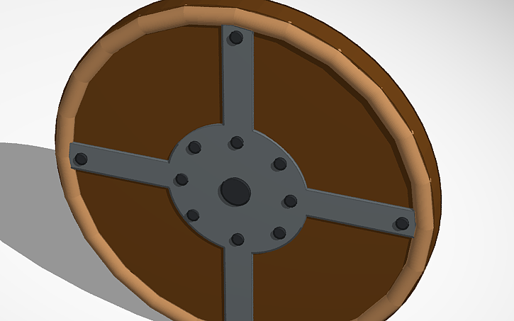 3D design Viking Shield - Tinkercad