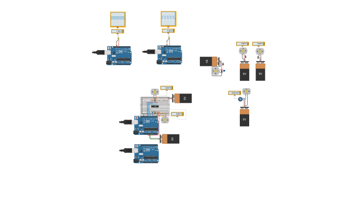 Circuit design Arduino 05: PWM y motores - Tinkercad