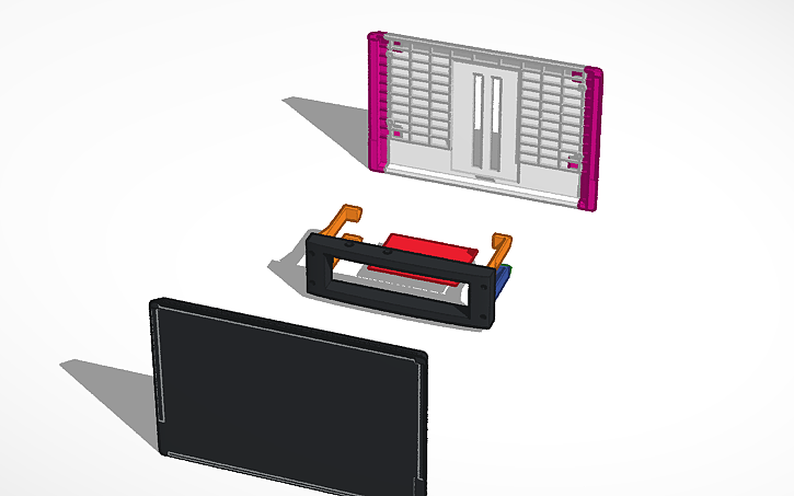 3D design 10" touch screen car mount | Tinkercad