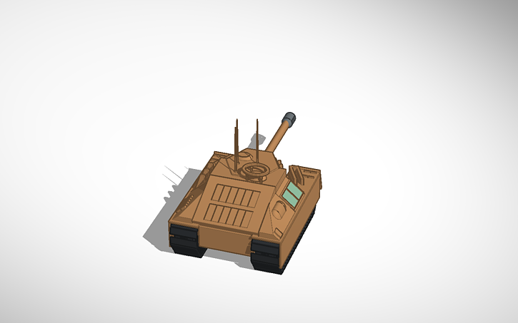 3D design Tank - Tinkercad