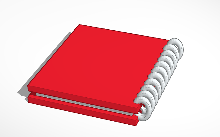 3D design Notebook - Tinkercad