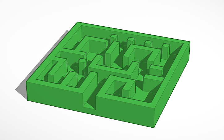3D design Maze - Tinkercad