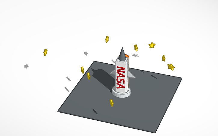 3D design random rocket | Tinkercad