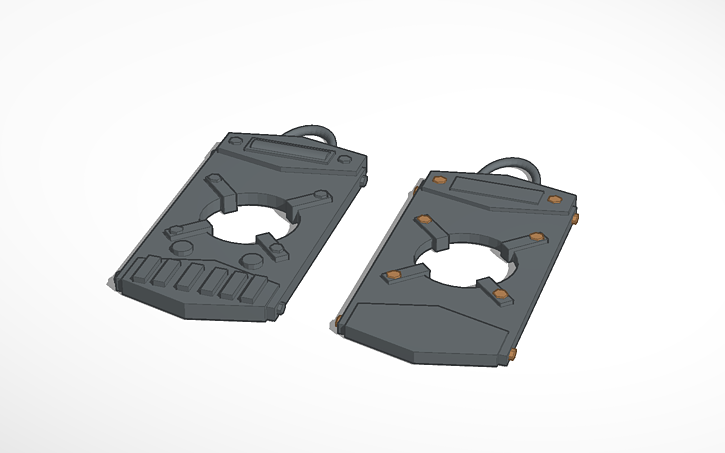 3D design Holo chip 1key chain (halo) - Tinkercad