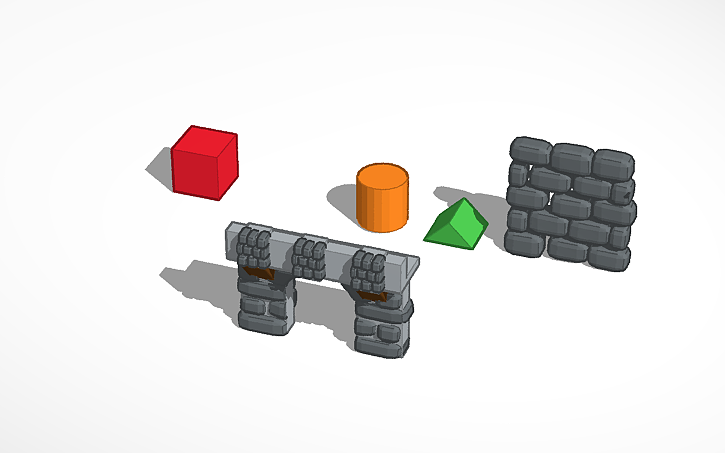 3D design How to create castle walls - Tinkercad