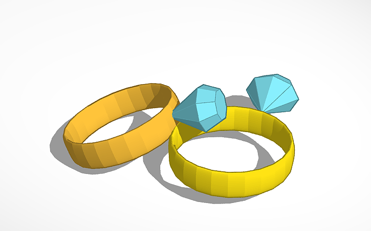 3D design Rings - Tinkercad