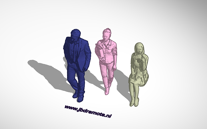 3D design HUMANS - Tinkercad