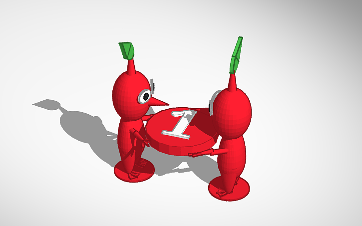 3D design Red Pikmin carrying pelet | Tinkercad
