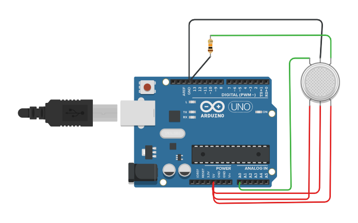 Circuit Design Gas Tinkercad