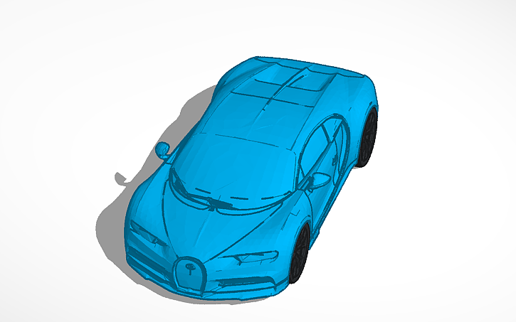 3D design Bugatti Chiron - Tinkercad