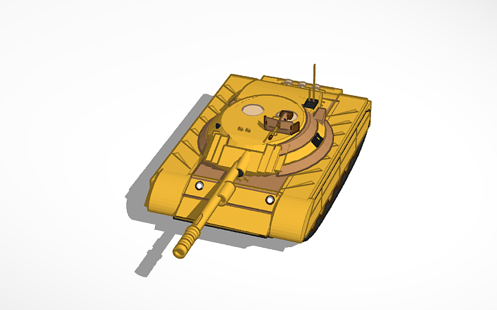 3D design Military Tank - Tinkercad