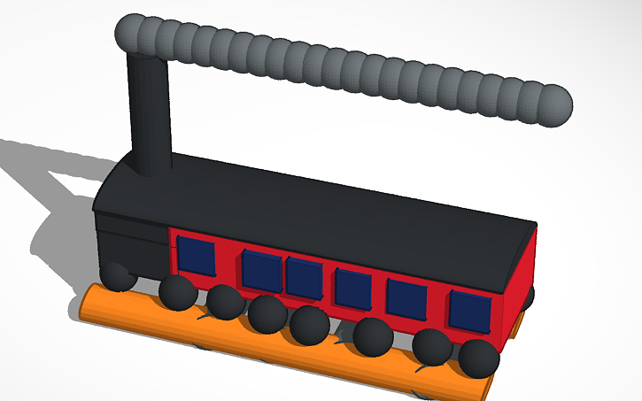 3D design Train - Tinkercad