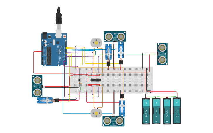 Circuit design Team 18 submission circuit | Tinkercad