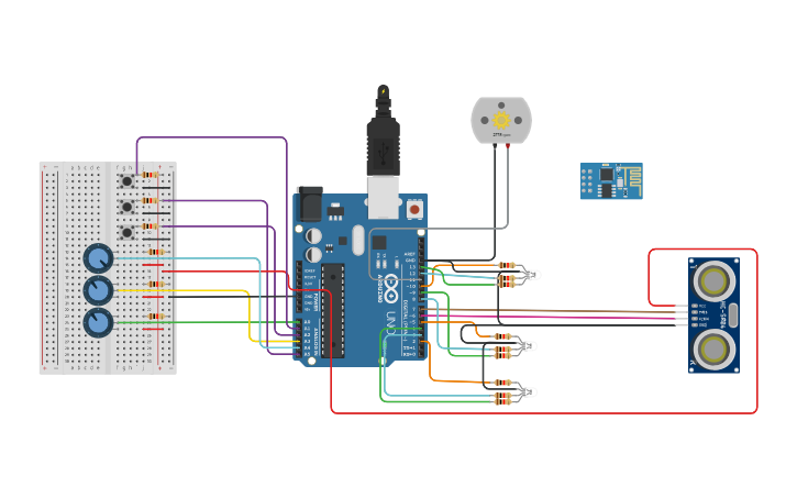 Circuit design Copy of Wifi Module ESP8266 - Tinkercad Circuit design Copy of Wifi Module ESP8266 - Tinkercad
