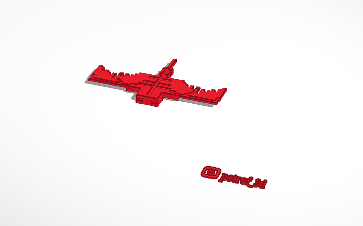 3D design Minecraft Phantom for 3D print | Tinkercad