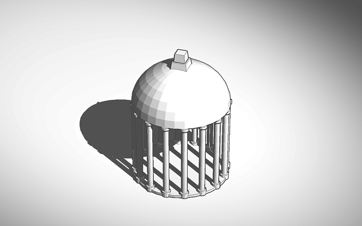 3D design Rotunda - Tinkercad