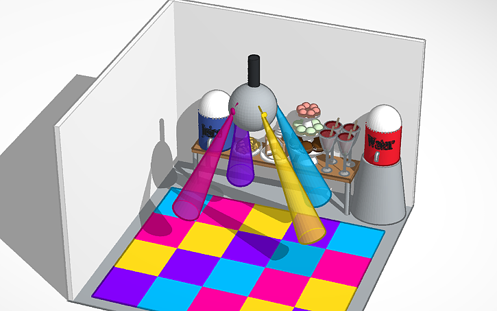 3D design Party Scene (For TinkerTogether) - Tinkercad