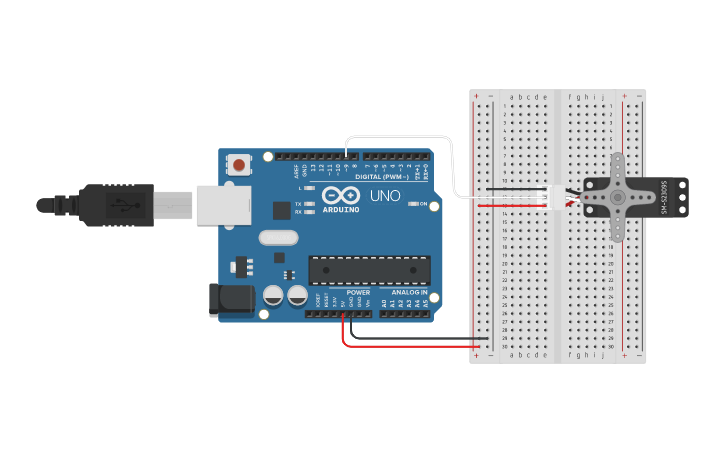 Circuit Design Assignment 6 Servo Motor Tinkercad