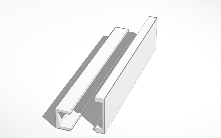 3D design C Channel - Tinkercad