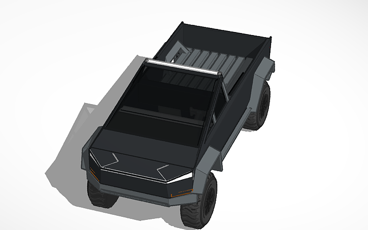3D design Tesla Cybertruck - Tinkercad