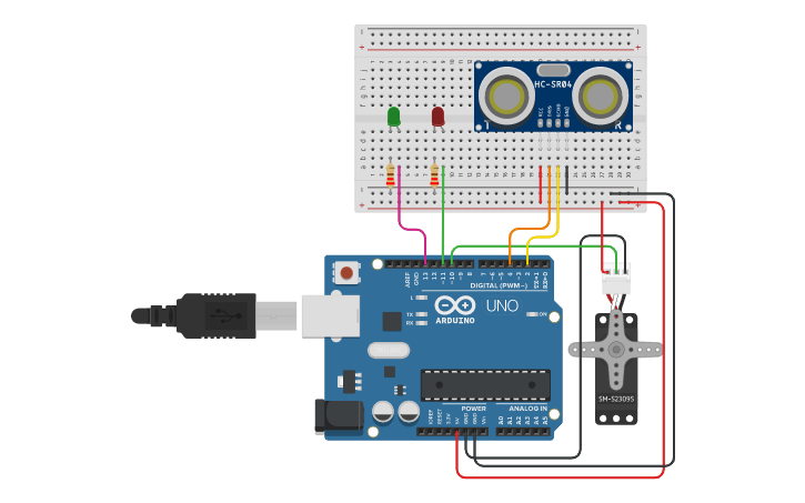 Circuit design J.V. Mariano 9-Men PETA 1.5: ALCOHOL DISPENSER | Tinkercad