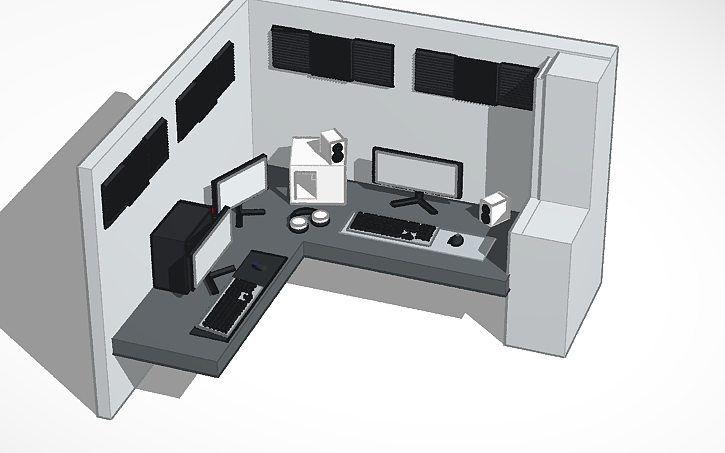 3D design Office setup - Tinkercad